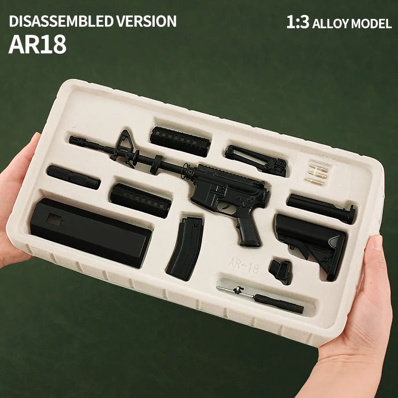 AR-18 Black Miniature Gun Model – Petite Blast